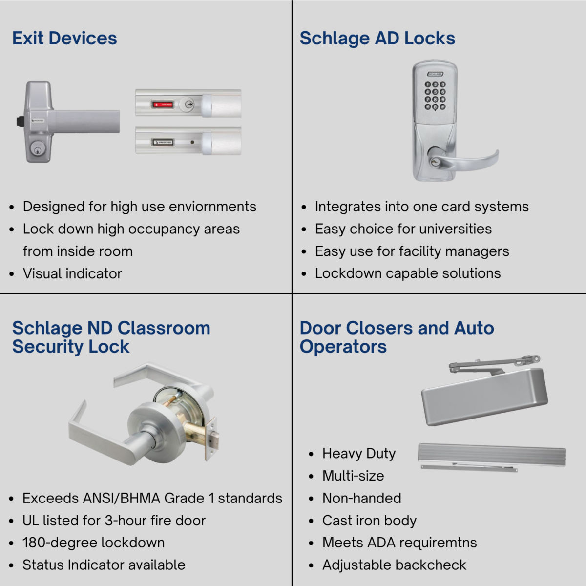 Classroom Lockdown - Anderson Lock